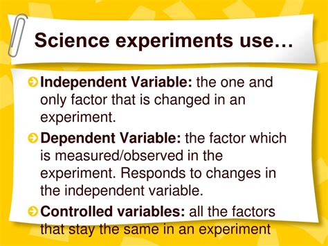 PPT Variables In Science Experiments PowerPoint Presentation Free