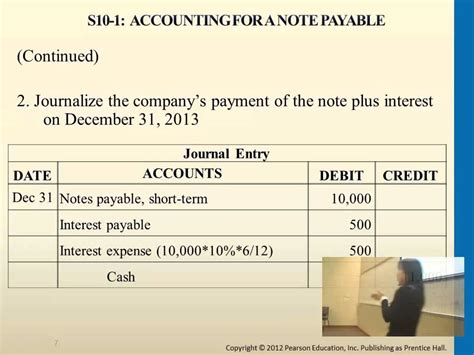 Accounting For A Note Payable YouTube