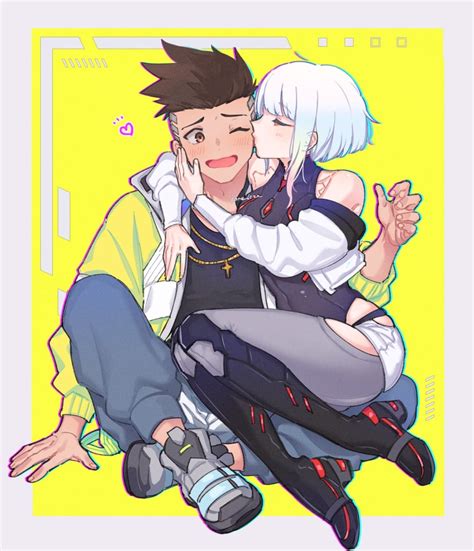 Lucy And David Martinez Cyberpunk And 1 More Drawn By Kome 1022