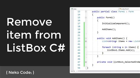 how to clear listbox in c update