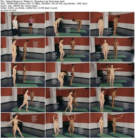 Naked Beginner Pilates Standing Leg Exercises Av Source