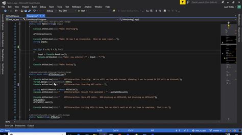 multithreading example with await and async in c youtube