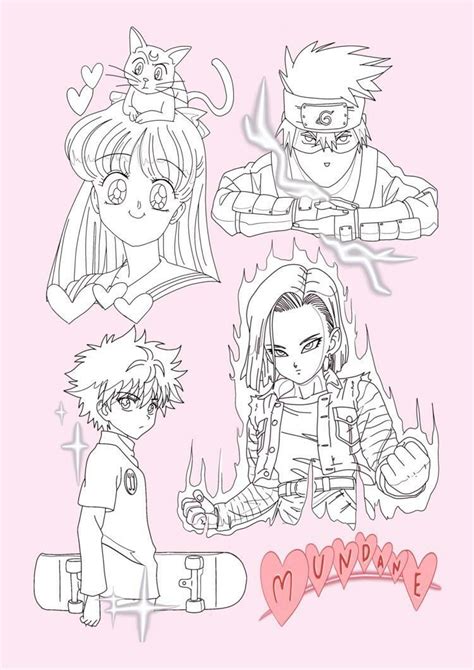 Details 64 Anime Tattoo Flash Sheet Super Hot In Cdgdbentre