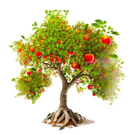 Big Apple Tree Free Illustration 22984257 PNG
