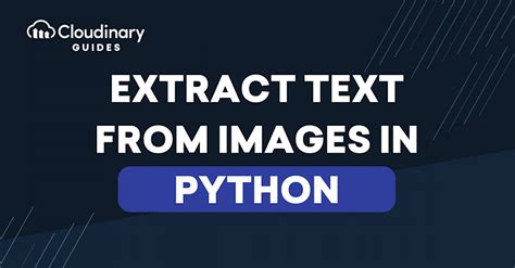 extract text from images in python with pillow and pytesseract cloudinary