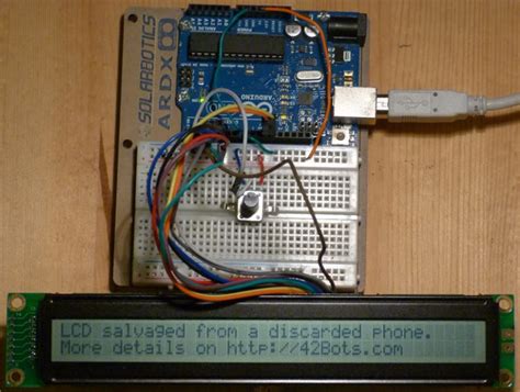 controlling a 40 x 2 character lcd with arduino uno and the liquidcrystal library 42 bots