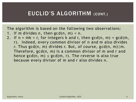 euclid s algorithm for greatest common divisor time complexity anal…