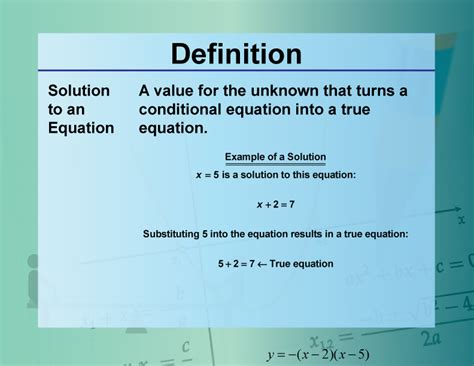 slide show math vocabulary equations review level 2 media4math
