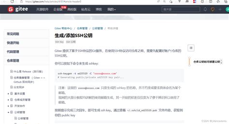 vue shop学习3 初始化git——ssh公钥 git ssh 初始化 csdn博客