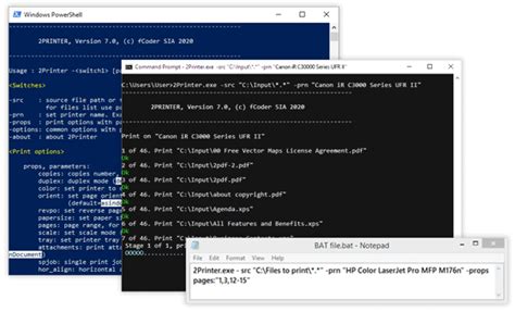 print from command line with fcoder 2printer batch printing software
