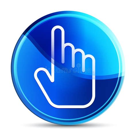 Hand Cursor Click Icon Creative Trendy Colorful Round Button