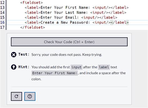 learn html forms by building a registration form step 17 html css the freecodecamp forum