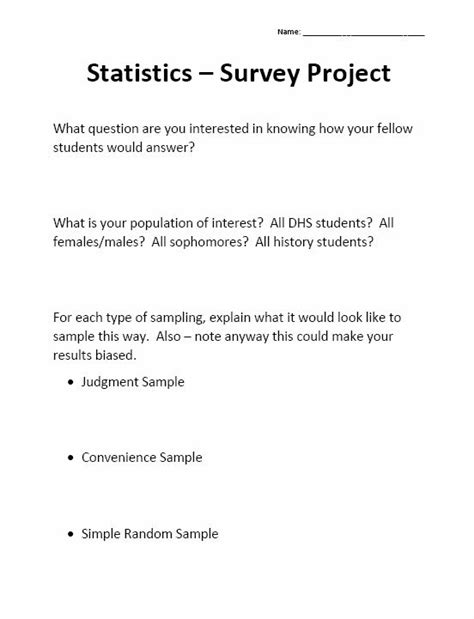statistics assignment examples