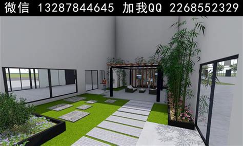 中庭景观绿化设计案例效果图 3689739 领贤网