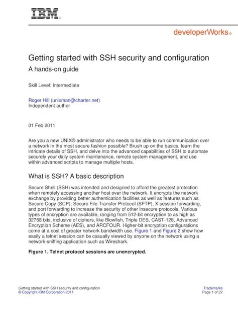 PDF Getting Started With SSH Security And Configuration DOKUMEN TIPS