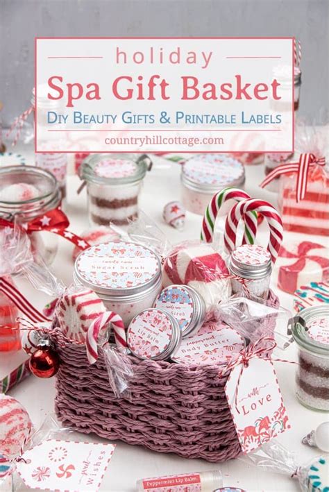 Holiday Spa T Basket With Homemade Beauty Ts