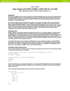 Fillable Online Easy Graphs With PROC FORMAT PROC GPLOT And ODS Fax