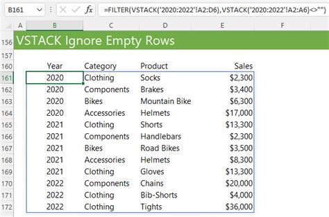 Excel VSTACK And HSTACK Functions My Online Training Hub