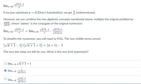 solved limx→0xx 1−1 if we just substitute x 0 direct
