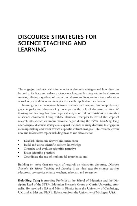 pdf introduction to classroom discourse