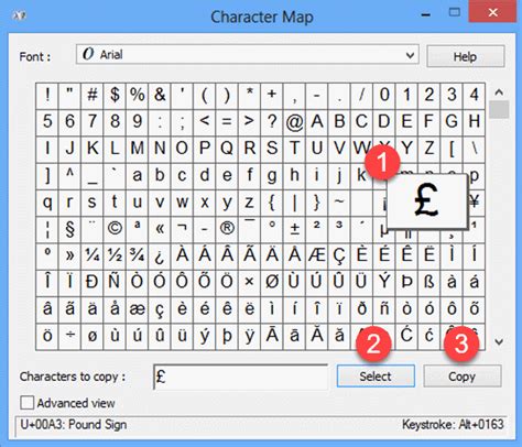 Unicode Symbols List