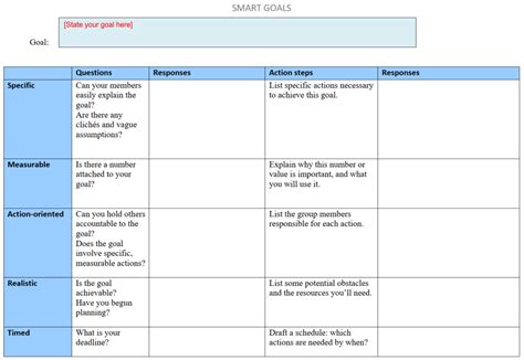 Top 9 Free Goal Setting Templates Excel Word PDF 2023