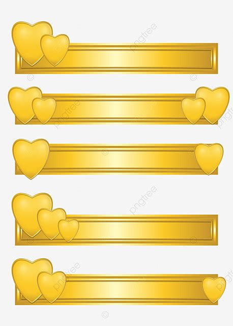 Luxury Golden Banner Vector Hd PNG Images Set Of Luxury Golden Text