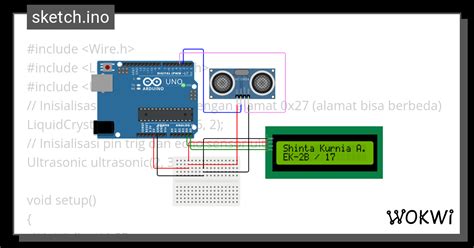 Sensor Ultrasonik Wokwi Esp32 Stm32 Arduino Simulator