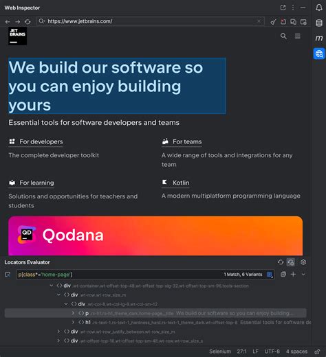 Web UI Test Automation IntelliJ IDEA Documentation