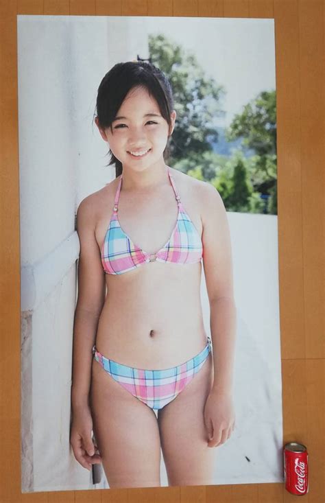 新品 ほぼ 等身大 ジュニア アイドル ポスター えりか 76 x 137 cm 高級シルク生地 希少 レア コレクション即日発送