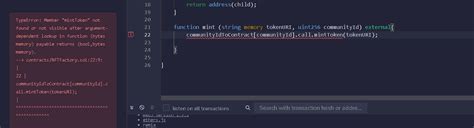 getting error on calling a contract function from a different contract via contract address r