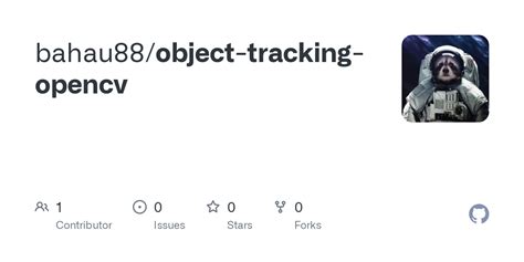 GitHub Bahau88 Object Tracking Opencv