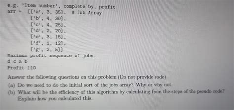 solved consider the following algorithms and explain why