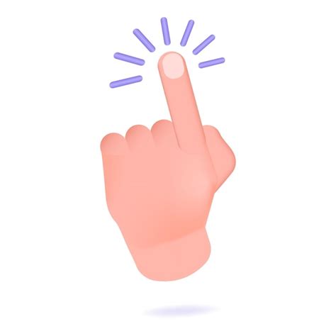 Premium Vector 3d Realistic Vector Illustration Hand Pointing Gesture
