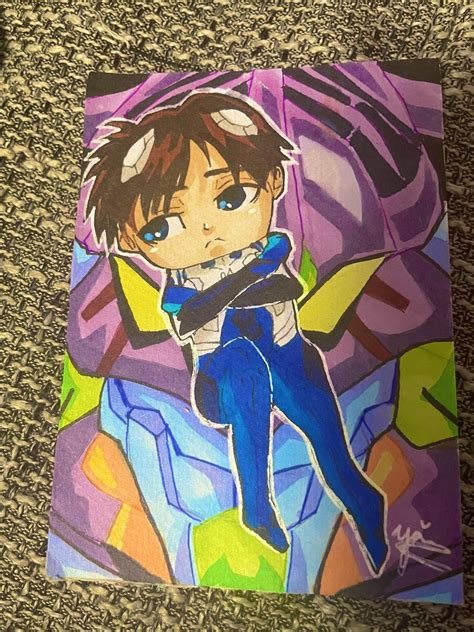 泣鬼虫art 👹 Commissions On Twitter Hand Drawn Shinji Ikari Asuka Langley And Rei Ayanami A5
