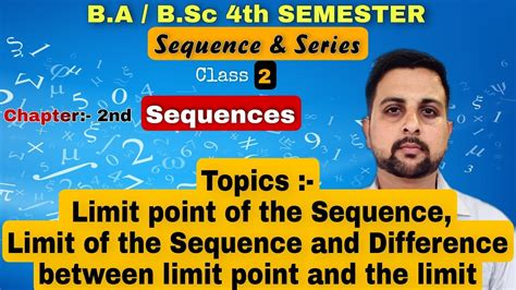 02 limit point of sequence limit of sequence difference between limit point and limit