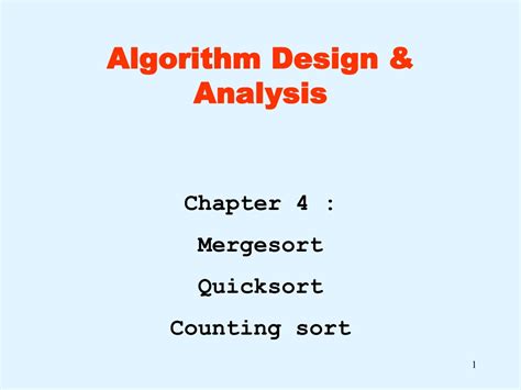 ppt algorithm design and analysis powerpoint presentation free download id 437180