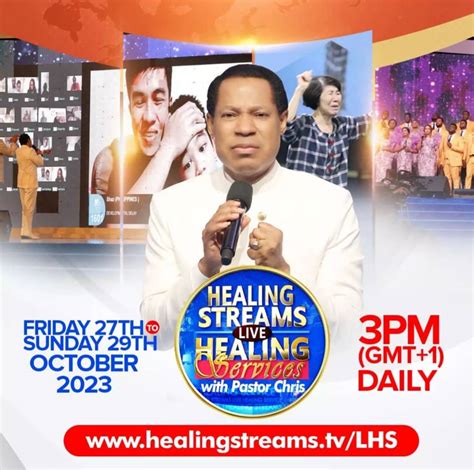 Healing Streams Live Services With Pastor Chris Holds This October