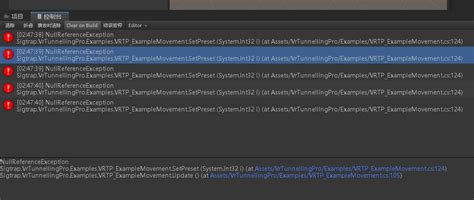 nullreferenceexception · issue 4 · sigtrapgames vrtunnellingpro unity · github