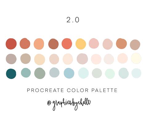 2 0 Color Palette For Procreate Handpicked Colors To Help You With Your