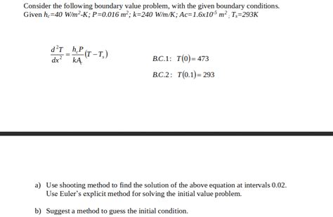 solved consider the following boundary value problem with