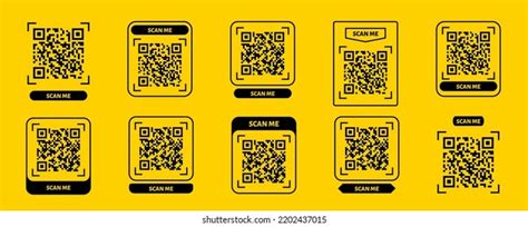 Scan Me Qr Code Design Qr Stock Vector Royalty Free 2202437015