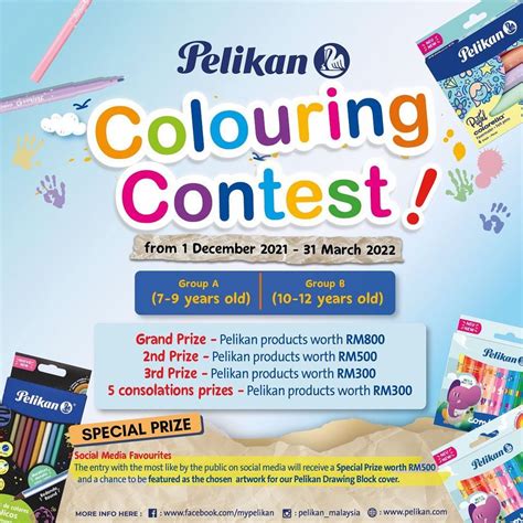 Now Till 31 Mar 2022 Pelikan Colouring Contest EverydayOnSales
