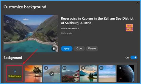 How To Customize Background In Microsoft Edge Browser On Windows Page