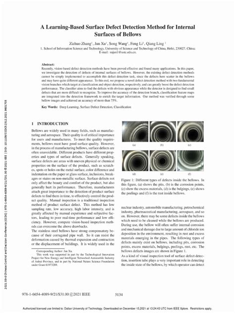 a learning based surface defect detection method for internal surfaces of bellows pdf image