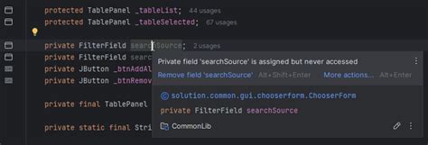IntelliJ Warnings Unaware Of GUI Forms IDEs Support IntelliJ