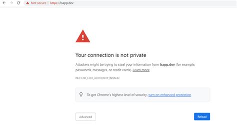 Laravel Privacy Error While Renaming Server Name Stack Overflow