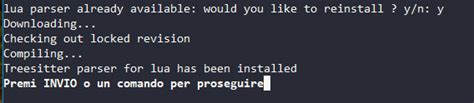 Error When Try To Open A File Executing Lua Failed To Load Parser Uv