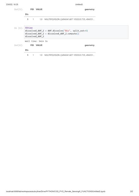 Python Processing Time Applying Dask Geopandas Dissolve A Polygon