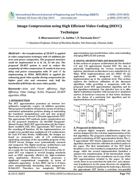 image compression using high efficient video coding hevc technique pdf field programmable